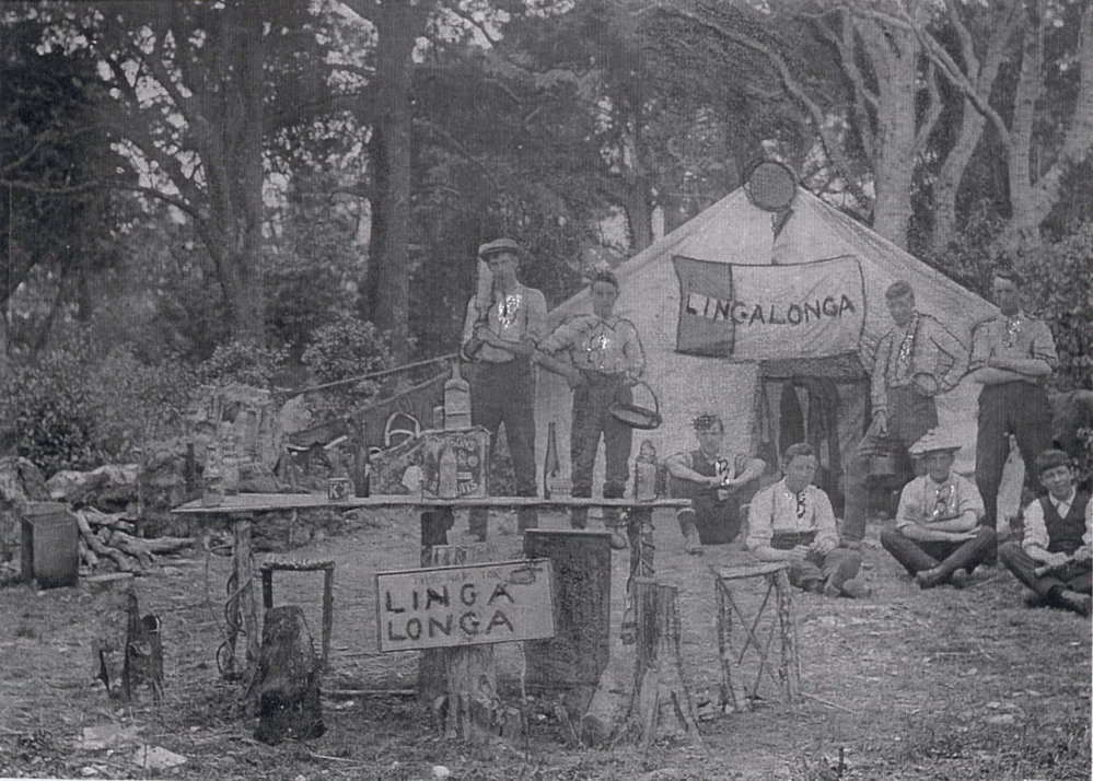 Kaitangata Boys at Lingalonga Camp, Kaka Point 1912 | Clutha Heritage